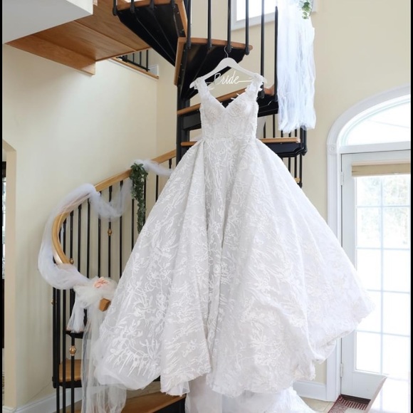 Vera Bradley | Dresses | Custom Designed Ball Gown Wedding Dress ...